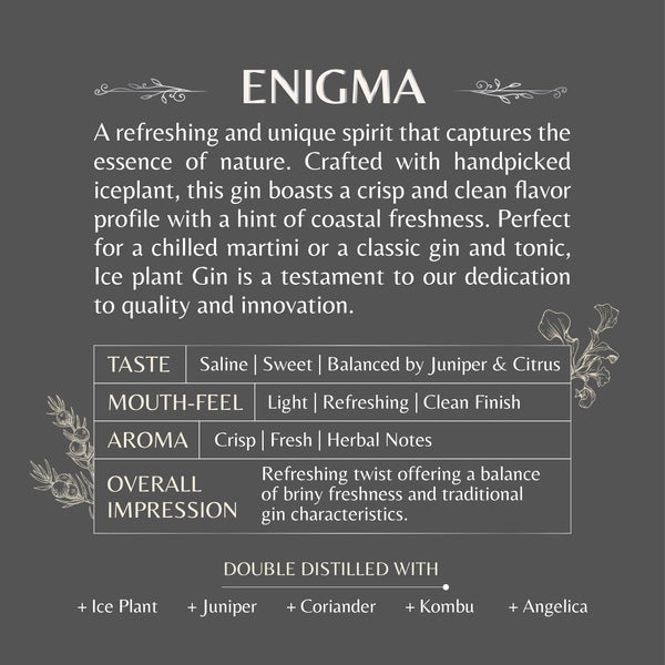 Silverleaf Gin - Enigma – Woodstock Singapore